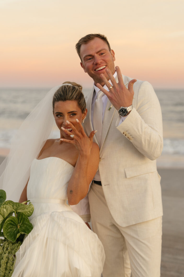 Lauren Elizabeth Wore Two Danielle Frankel Looks for Her Autumn Hilton ...